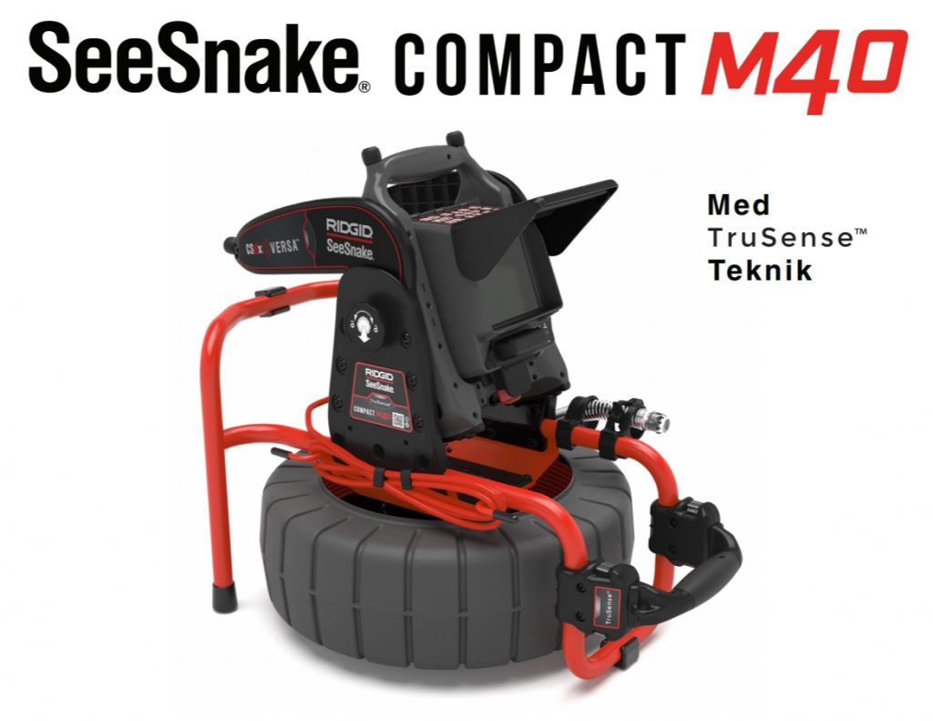 SeeSnake Compact M40 Kamerasystem med TruSense – Sweves Specialitet